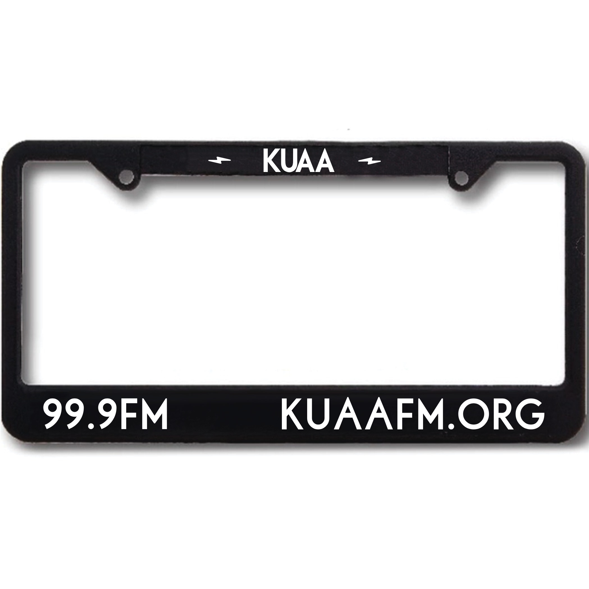 KUAA License Plate Cover – KUAA Radio 99.9 FM